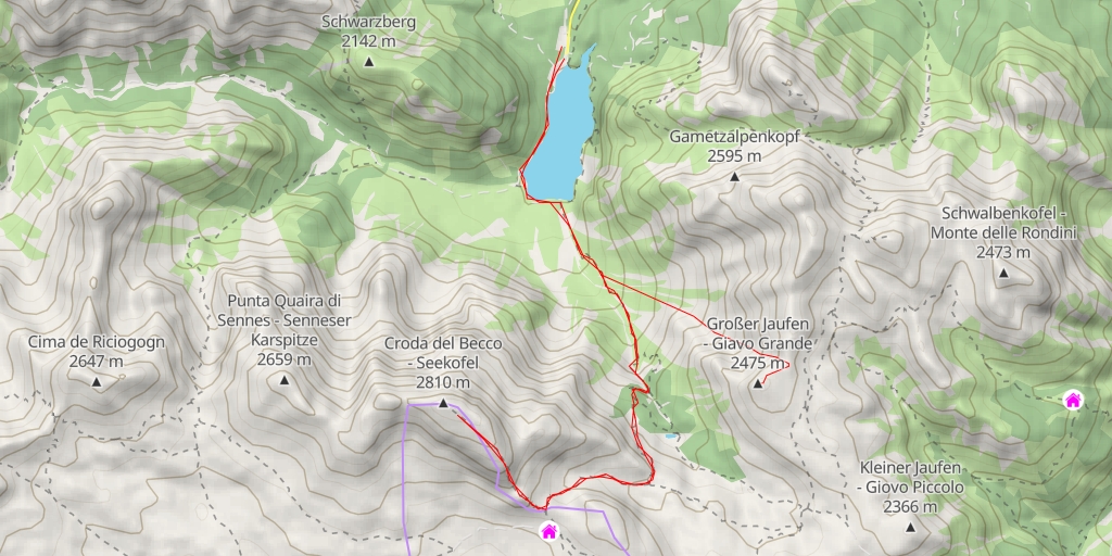 Hiking : Croda del Becco - Seekofel | hiking trails around Belluno ...
